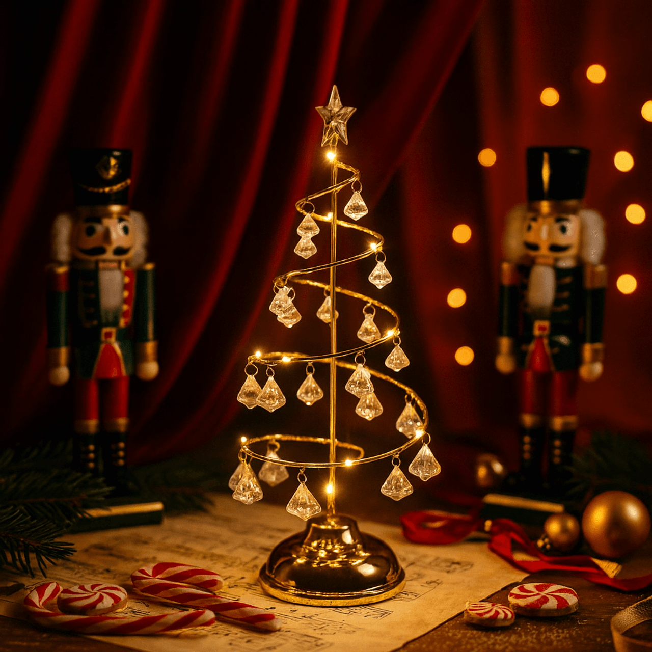Crystal Cascade - Tabletop Lamp Tree | Lily & Eden